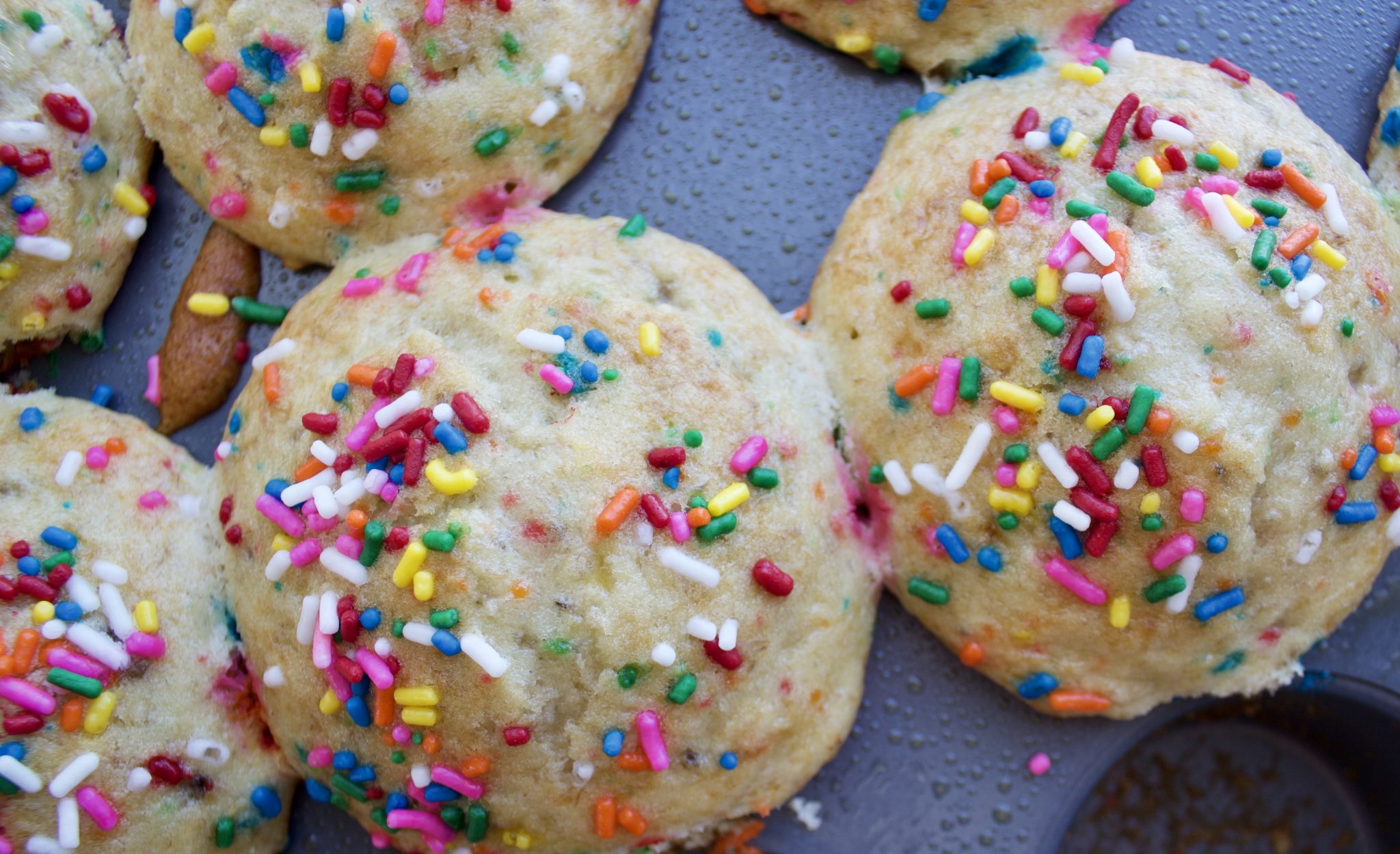 Banana Sprinkle Muffins - The Hungry Lyoness - Food Blog